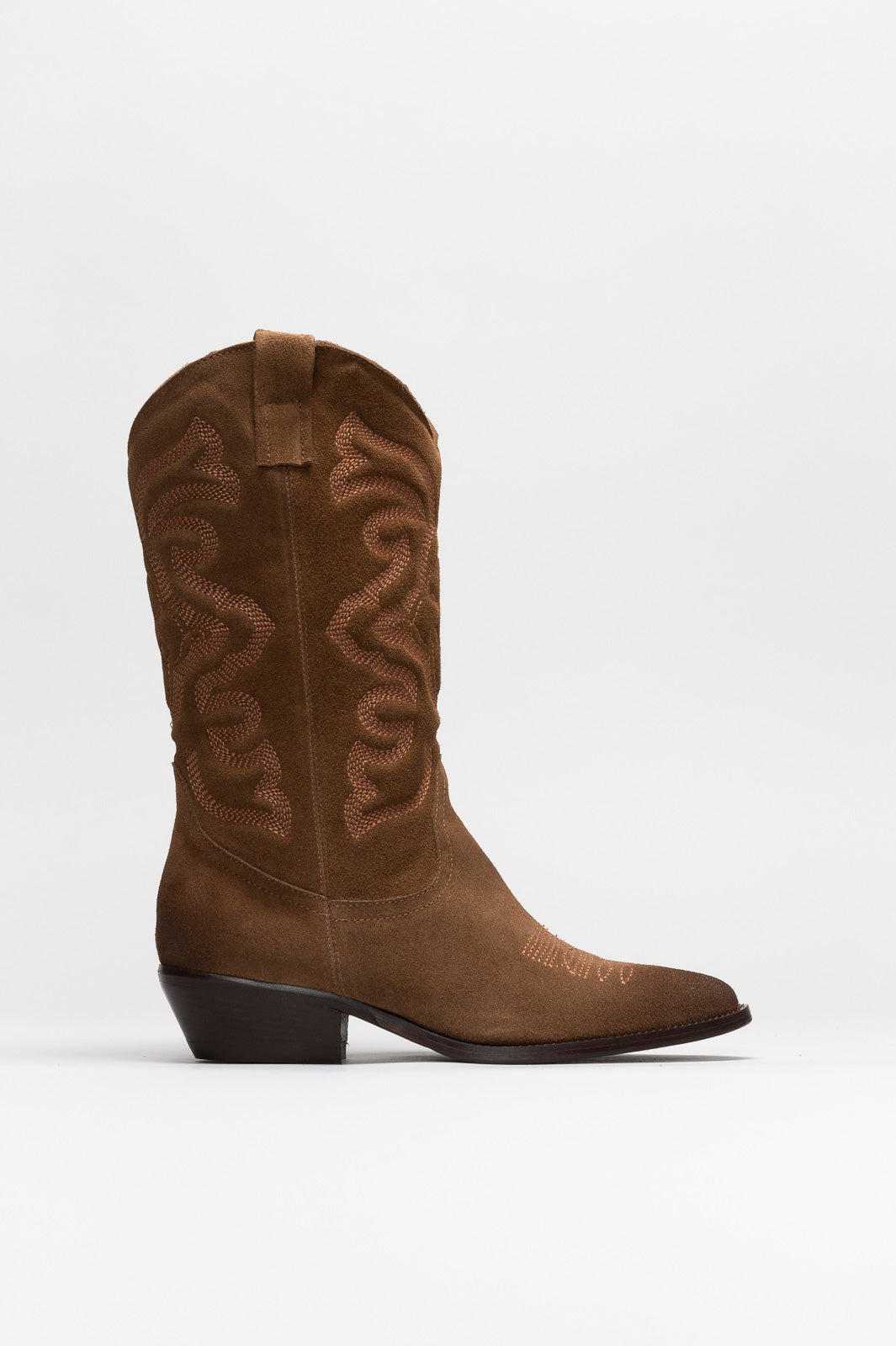 Western Boot Isabelle | Tobacco Brown Vintage Suede, Made in Italy | CC ...
