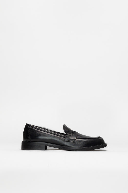 Loafer Luzia | Black Calf Leather, Made in Italy | CC Shoes