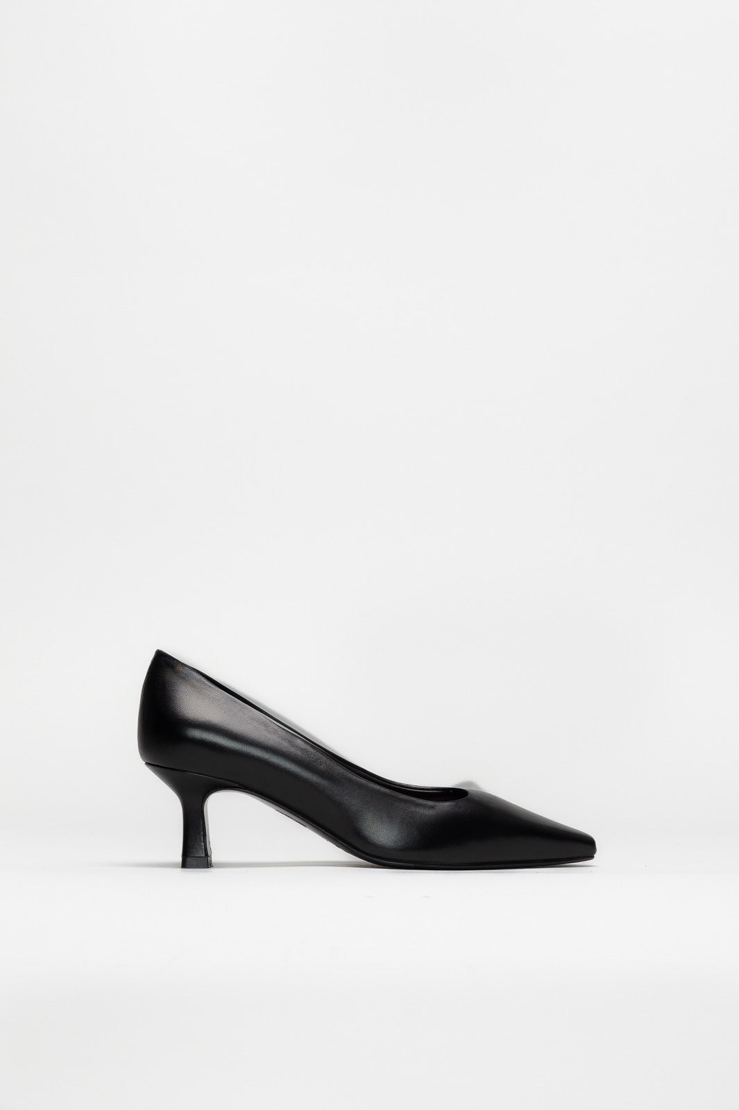 Pump Bria | Black Nappa Leather, Made in Italy | CC Shoes